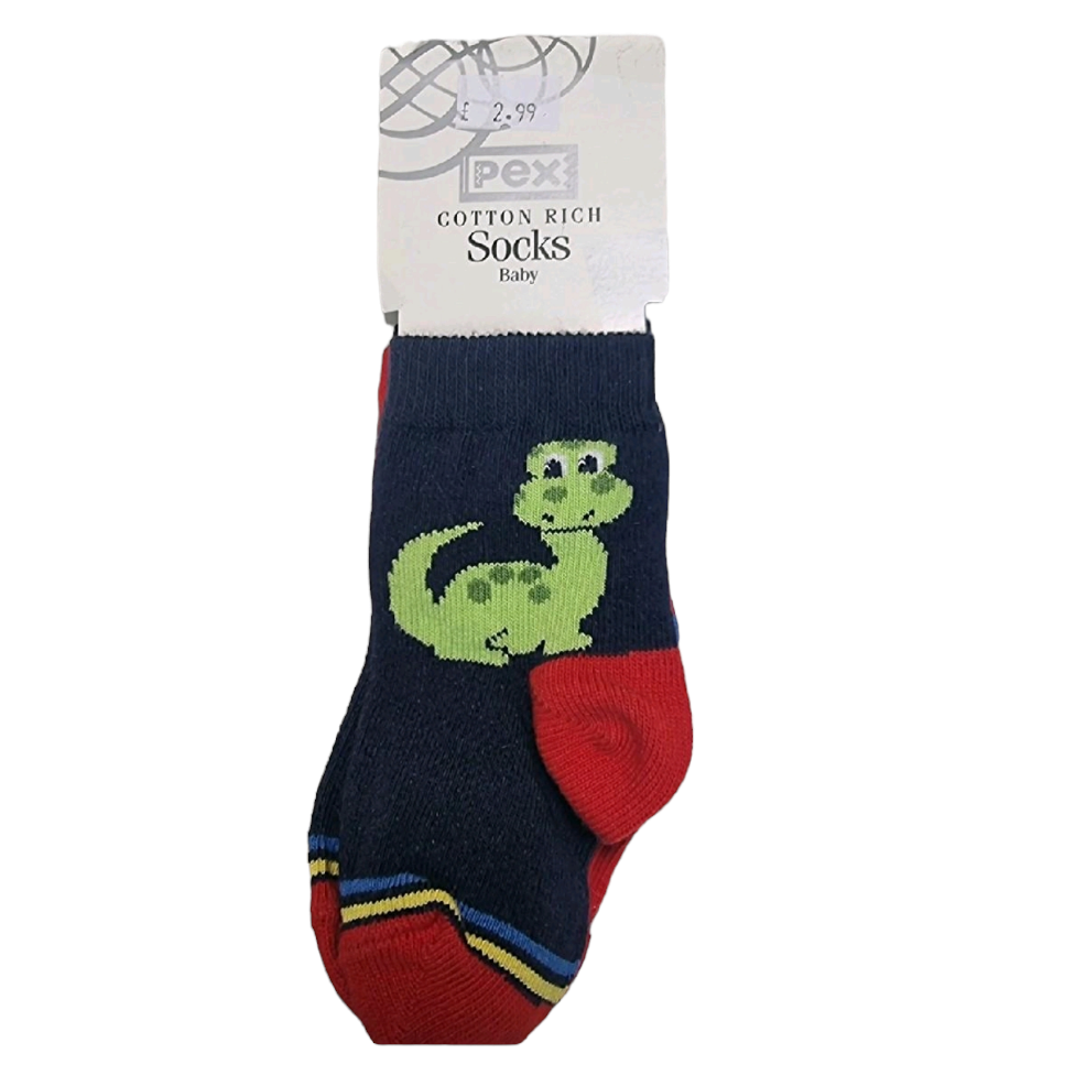Pex Dinosaur Socks 2 pack – Tiny Tots Store Ltd